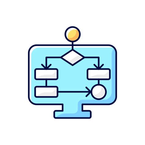 Block Schemes Generic Thin Outline Color Icon