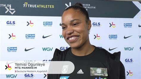 Yemisi Ogunleye Bis Zu Den Olympischen Spielen Wird Alles Wieder Richtig Gut Sein Youtube