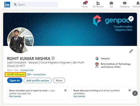 Rohit Kumar Mishra On Linkedin Linkedin Networking Milestone
