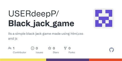 Github Userdeeppblackjackgame Its A Simple Black Jack Game Made