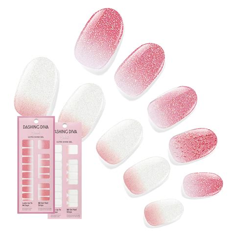 Dashing Diva Gloss Nail Strips Bundle The Classic Ombre Collection Smitten At Sundown And Mini