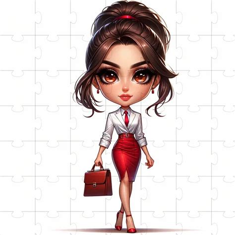 Business Women Chibi Cliparts Dall·e Prompt Promptbase