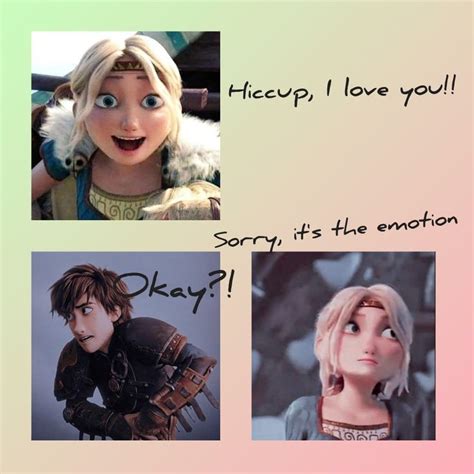 Hiccstrid Meme With Lovely Emotion Crear Te Amo Httyd