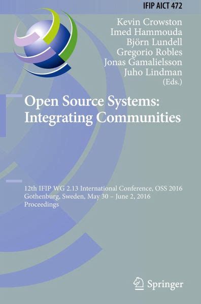 Open Source Systems Integrating Communities Fachbuch Bücherde