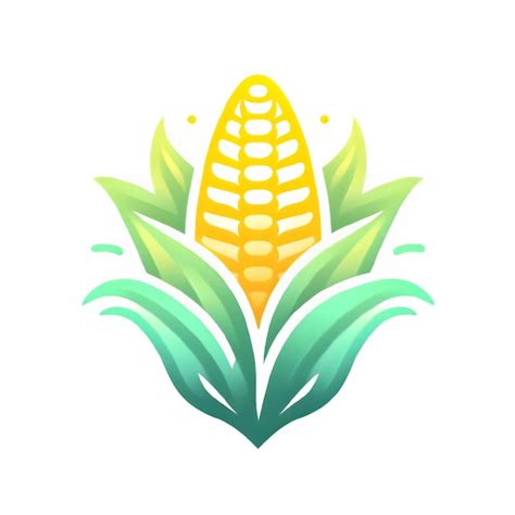 Cute Vector Corn Logo Premium Ai Generated Vector