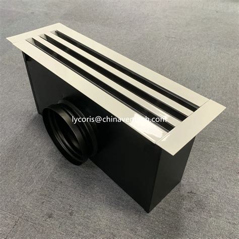 Flexible Ceiling Linear Slot Diffuser Air Aluminum Grille Plenum Box