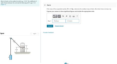 Solved Block A Rests On The Surface For Which U The Chegg