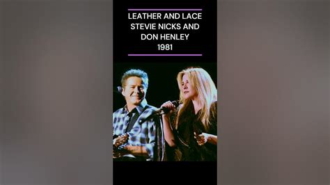 Leather And Lace Stevie Nicks And Don Henley 1981 Youtube