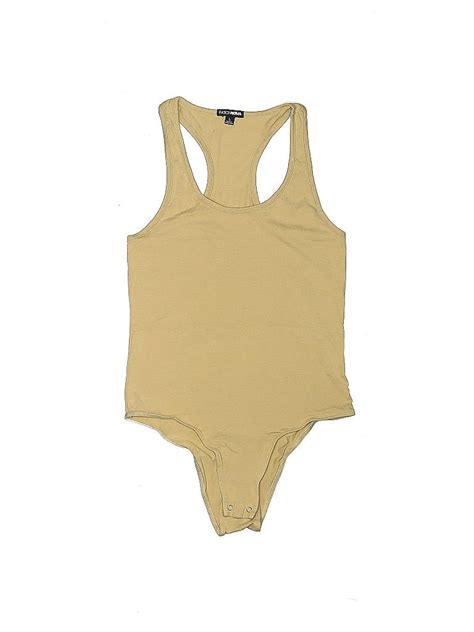 Fashion Nova Yellow Bodysuit Size L 44 Off Thredup