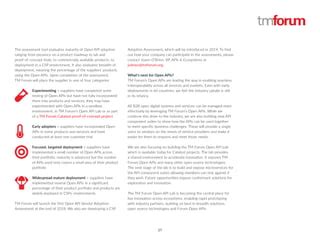 Tm Forum Open Apis Enabling A Zero Intergration Api Economy Pdf