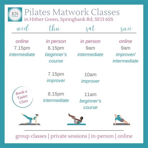 Timetable Kn Pilates