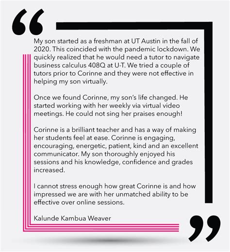 Corinne Irwin Mariposa Math Tutoring Austin Tx