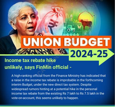 Income Tax Rebate Hike Unlikely R IndiaTax