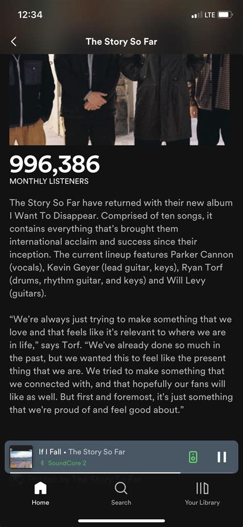 Spotify Bio Finally Updated 😲 Rthestorysofar