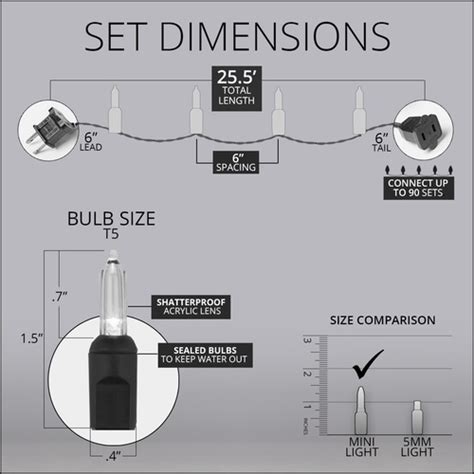 T5 Multi Color Led Christmas Tree Lights
