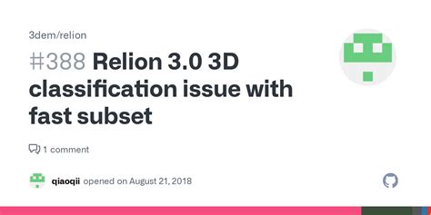 Relion 30 3d Classification Issue With Fast Subset · Issue 388 · 3dem