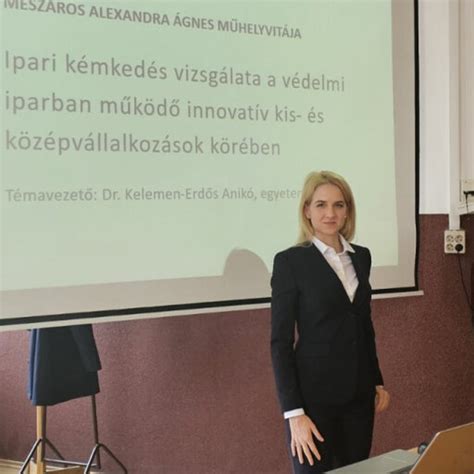 Alexandra MÉszÁros Óbudai Egyetem Budapest Biztonságtudományi Doktori Iskola Research Profile