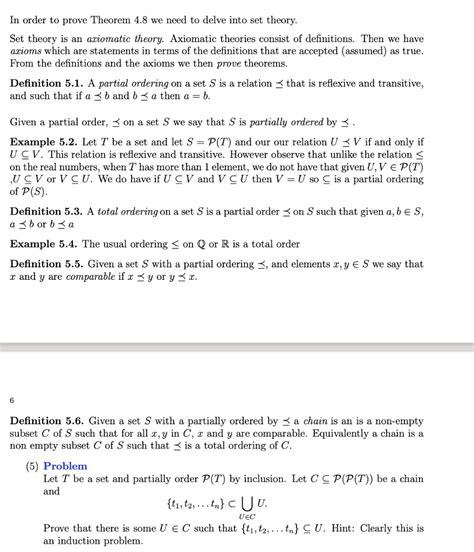 In Order To Prove Theorem We Need To Delve Into Set Theory Set Theory Is An Aciomatic Theory