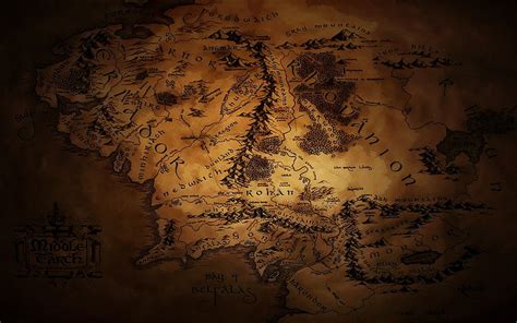 Map Middle Earth The Lord Of The Rings Hd Wallpaper Wallpaperbetter