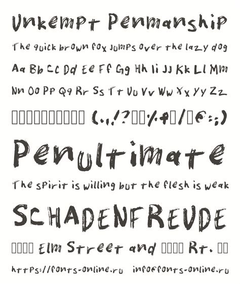 Unkempt Penmanship Font