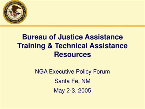 Ppt Bureau Of Justice Assistance Training And Technical Assistance