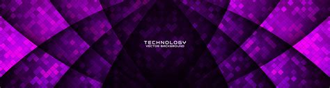 3d Purple Geometric Abstract Background Overlap Layer On Dark Space With Rhombus Pattern