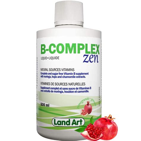 Land Art B Complex Zen With Hops Chamomile And Moringa Fast Absorption 500ml Care And Shop