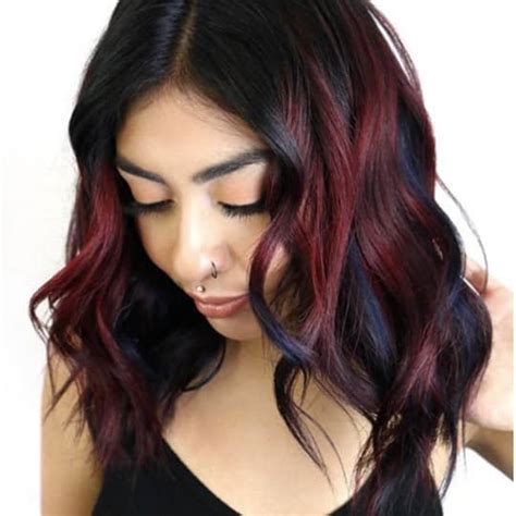 Blue Highlights In Red Hair