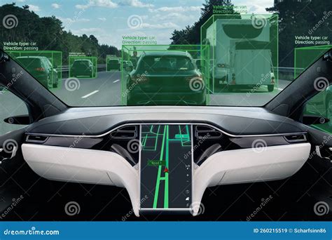 Autonomous Vehicle Vision Stock Image Image Of System 260215519