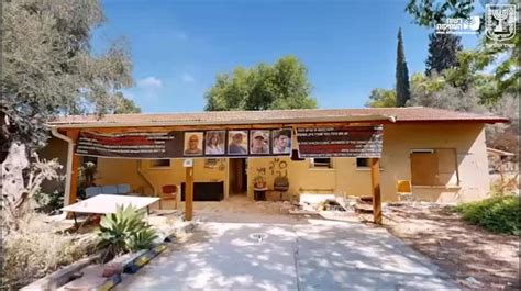 ‎רשות העתיקות‎ ‎מרפאת השיניים של קיבוץ בארי בה התנהל קרב ב 7 באוקטובר בו נפלו חברי כיתת