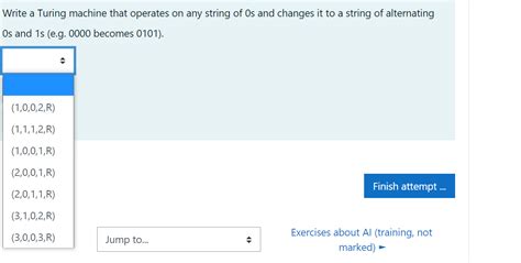 solved write a turing machine that operates on any string of
