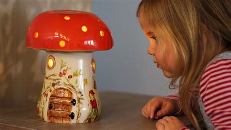 Mushroom Toadstool Lamp Tells Lore Of Elves And Fairies