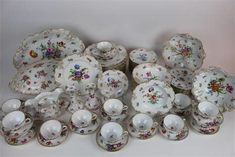 Lot 74 Piece Dresden Germany China Set