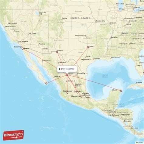 Direct Flights From Torreon 11 Destinations Trc Mexico