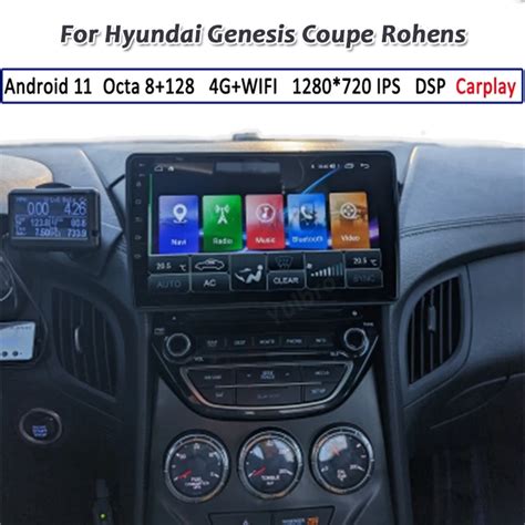For Hyundai Genesis Coupe Rohens Android Screen Wireless Carplay