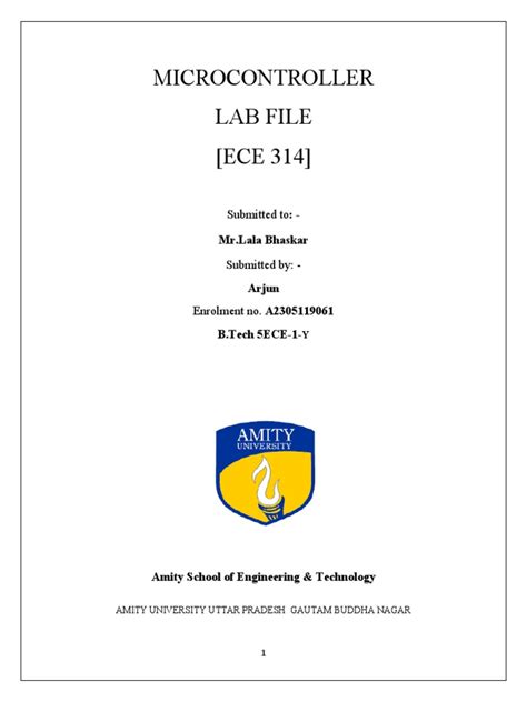 microcontroller lab file 72 pdf computer hardware computer science