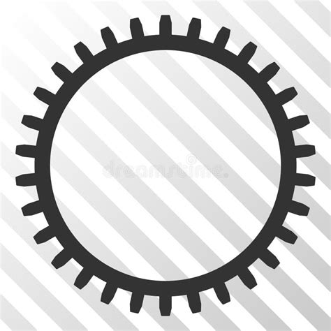 Tooth Gear Vector Mesh Carcass Model And Triangle Mosaic Icon Stock Vector Illustration Of