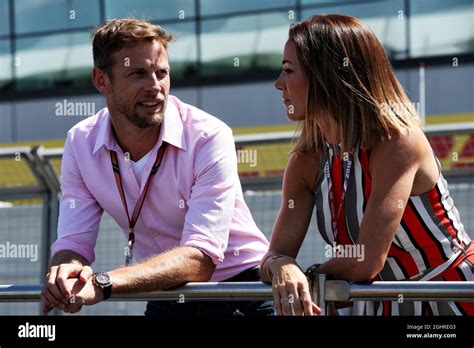 L To R Jenson Button Gbr With Rachel Brookes Gbr Sky Sports F1
