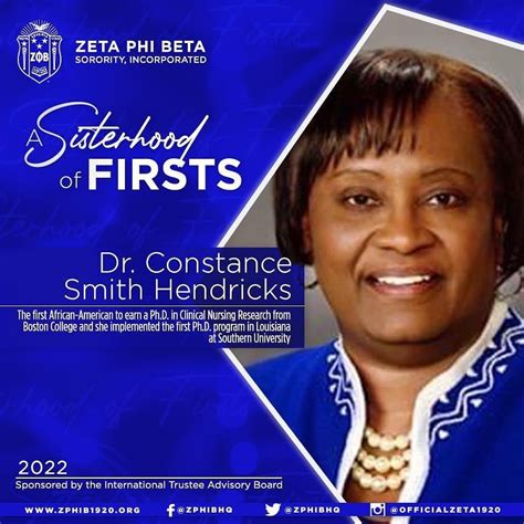 Dr Constance Smith Hendricks Was The First African American To Earn A Phd In Clinical Nursing