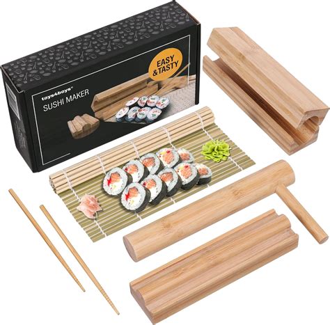 Toys4boys Sushi Making Kit 100 Bamboo Sushi Roller