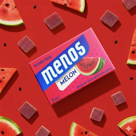 Menos Melon Candy Packaging Bold Pink Watermelon Behance