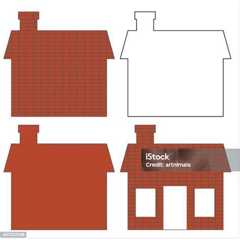 Rumah Bata Ilustrasi Stok Unduh Gambar Sekarang Alam Arsitektur