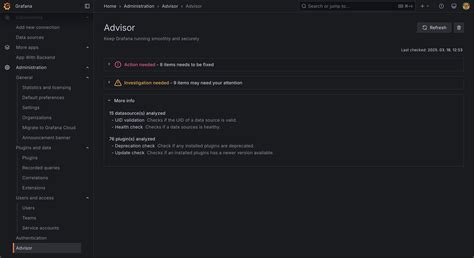 Grafana Advisor Plugin For Grafana Grafana Labs