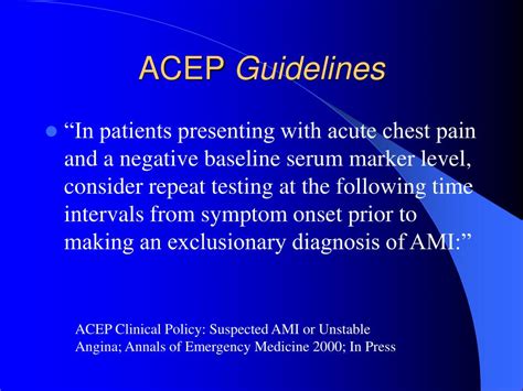 Ppt Optimizing Serum Markers For Acute Myocardial Infarction