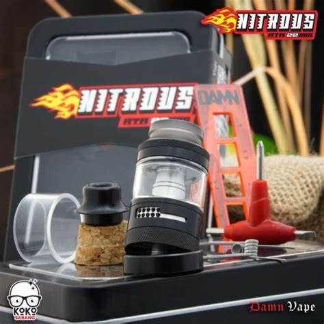 Jual Nitrous Rta 22mm Atomizer Vape Rdta Tank Mod Koko Sarang Authentic