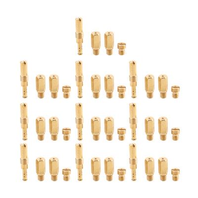 40x Carburetor Main Jet Slow Pilot Jet Kit For Pwm For Cv For Cvk For