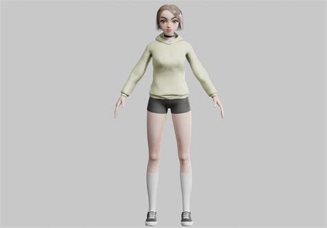 Cute Classic Woman V25294 3d Model Turbosquid 2277157