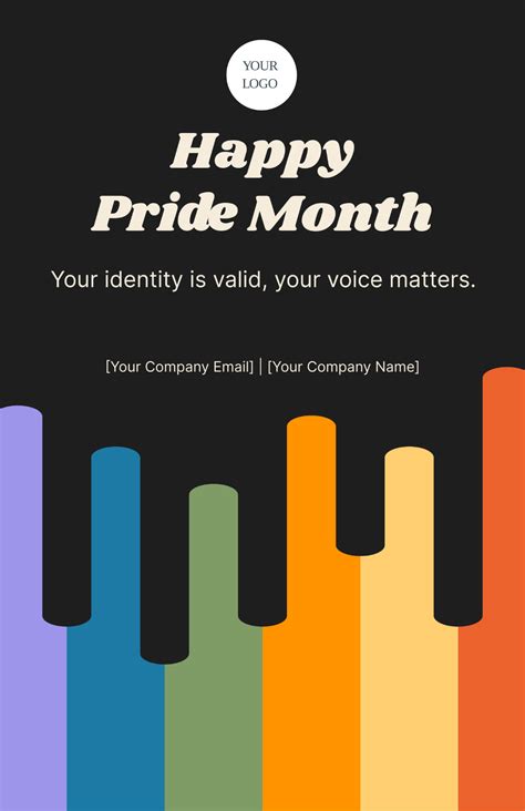 Free Happy Pride Month Poster Template To Edit Online