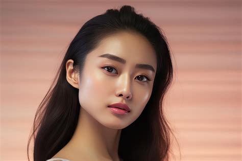 Premium Photo Asian Beauty Portrait Health And Makeup Concept Ai
