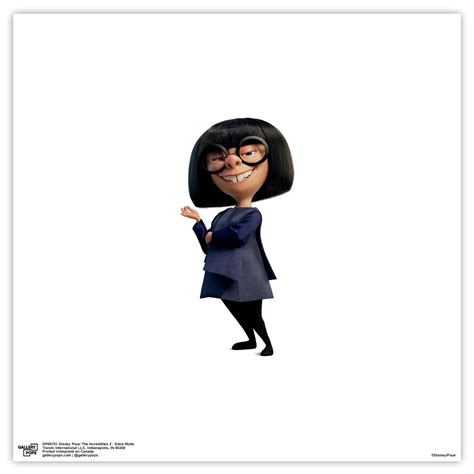 Gallery Pops Disney Pixar The Incredibles 2 Edna Mode Wall Art Unframed Version 12 X 12